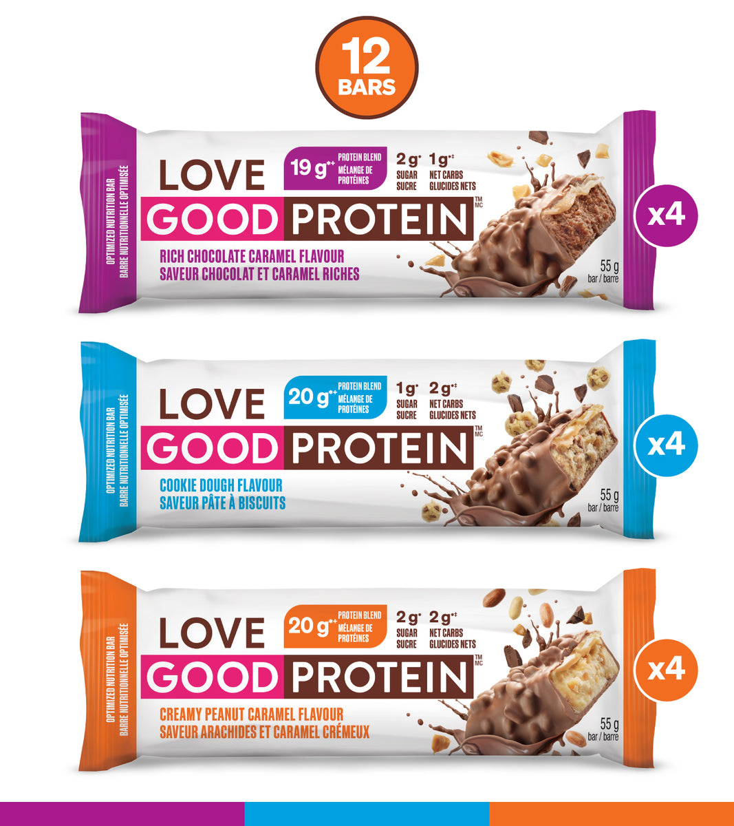 Protein Bars Variety Pack | Best Low Sugar Protein Bars | Love Good Fats